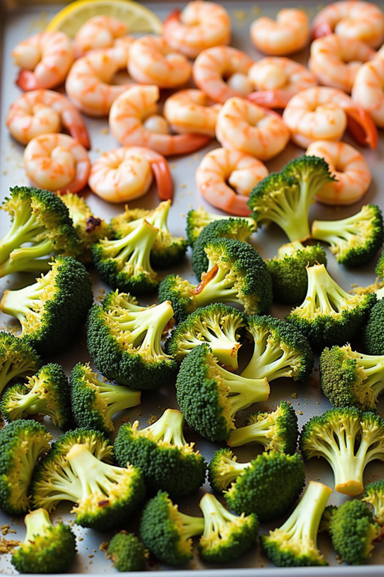 One-Pan Wonder: Quick & Flavorful Shrimp Scampi with Broccoli - Sheet ...